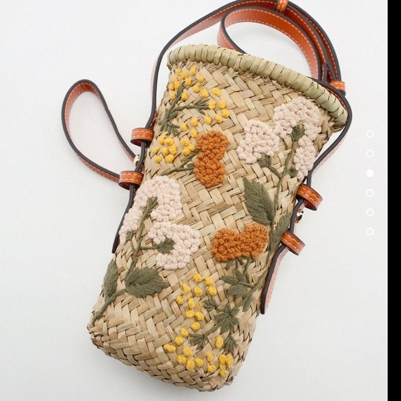 Zara | Bags | Zara Raffia Mini Crossbody Bag | Poshmark